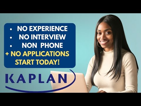 kaplan Is Hiring Remote +No Interview, No Experience, Best Work From Home Jobs 2025