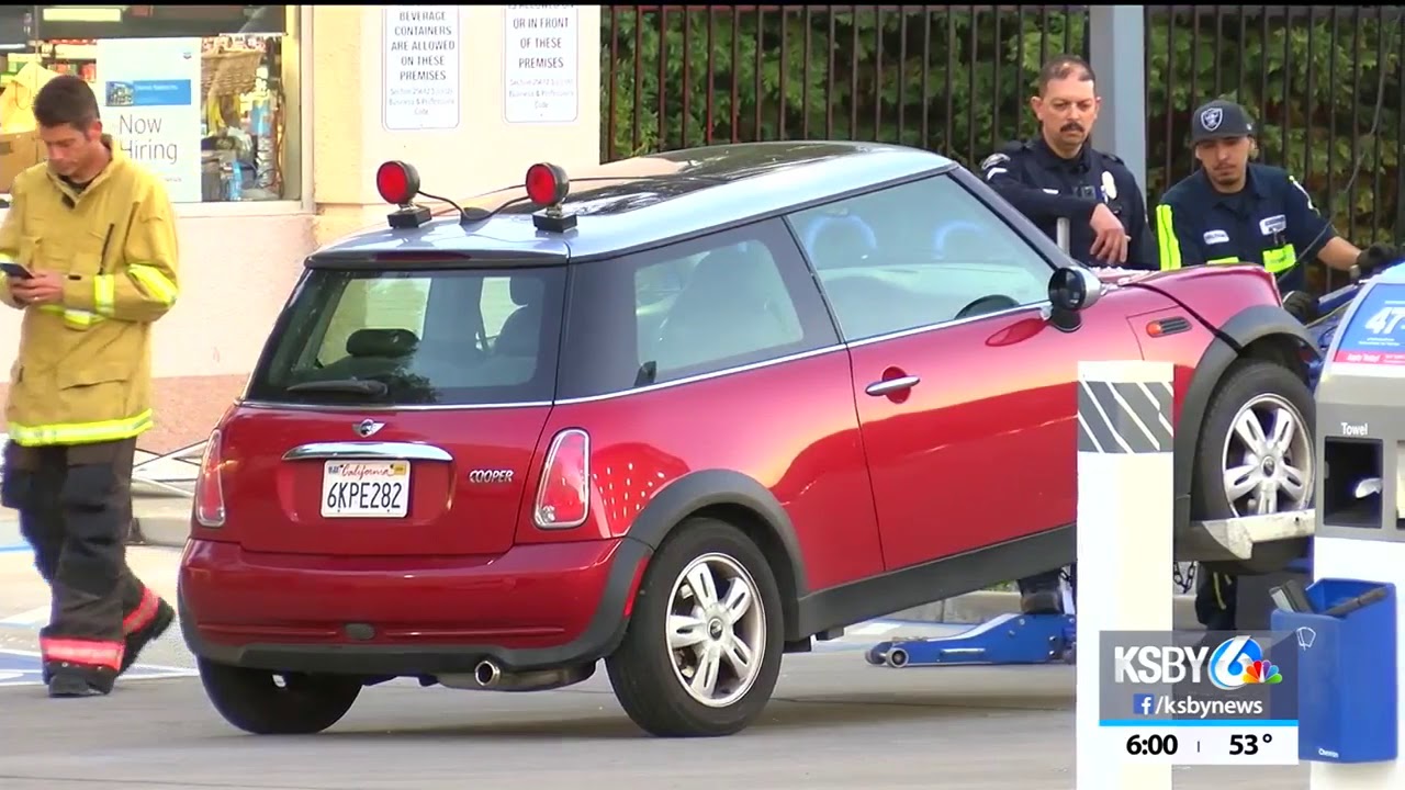 Car crashes into Extra Mile store at a San Luis Obispo gas station
