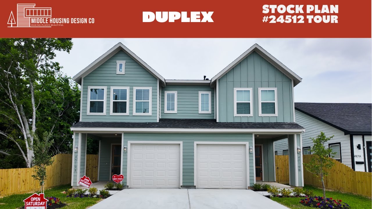 Stock Plan Tour: Job #24512 – 2-Story Duplex