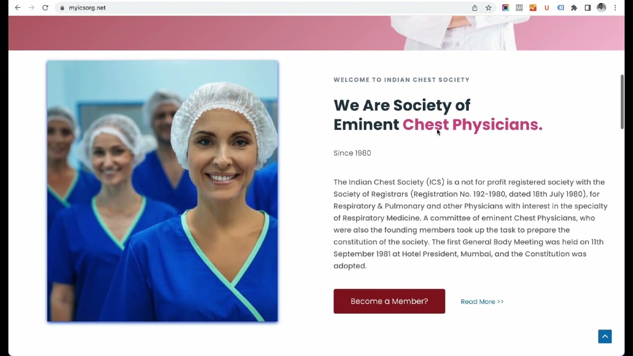 ICS website Home Page Demo