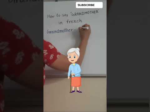 How to say GRANDMOTHER in French - Learn French - Onward Academy | #fyp #shorts #foryou #viral