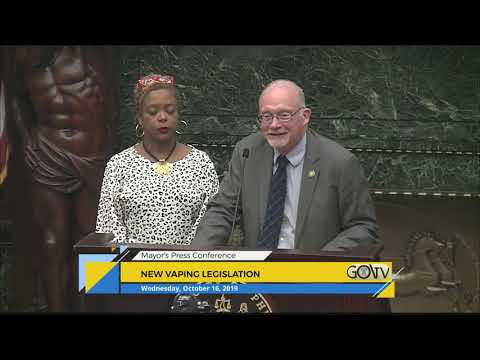 Mayor's Press Conference 10/16/19 - Vaping Legislation