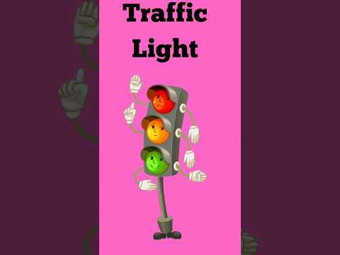 Traffic Light Rhyme | English shorts for kids | JIGGLE with RHYME| @monaaz.123