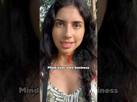 "Mind your own business" in Spanish 🇪🇸 ➡️ "Métete en tus propios asuntos" y… (Mira hasta el video)