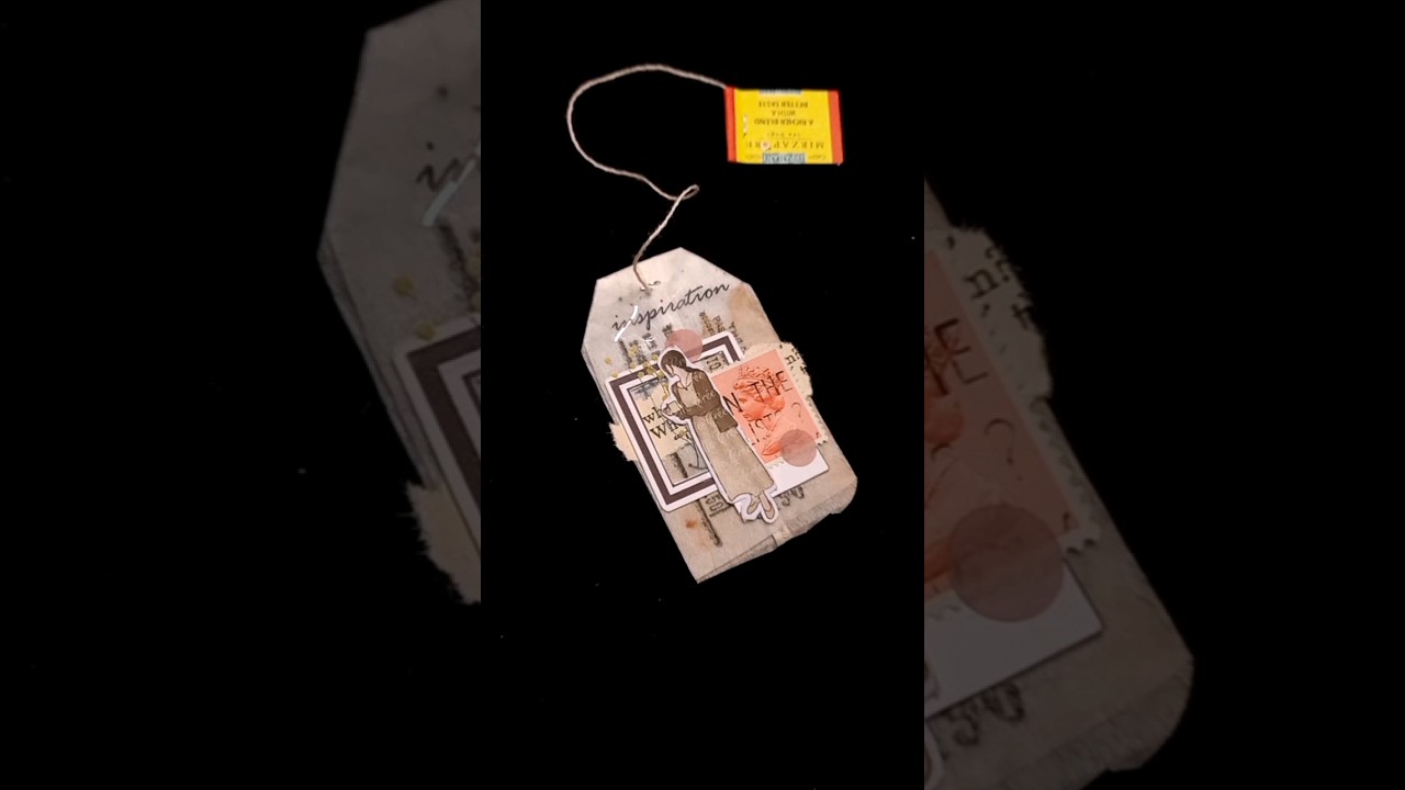 Teabag Journal ❤️  #journalwithme #artjournal #teabag #aesthetic #art #shorts #artwork #lofi