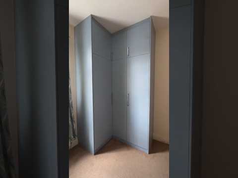 latest L Shape Bespoke Wardrobe Maximum Storage Solution #home #interiordesign #homedesign #kitchen