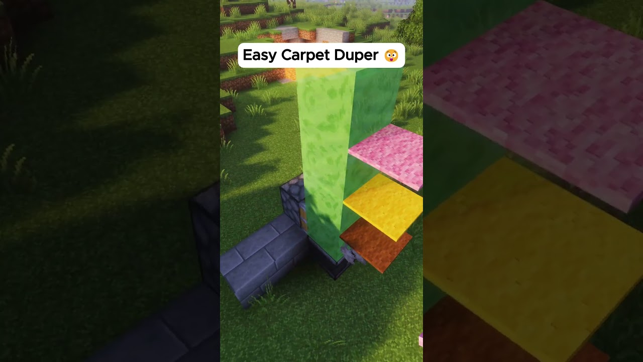 Easy Carpet Duper Farm in Minecraft 1.21+ #minecraft #minecrafttutorial #viral #viralvideo