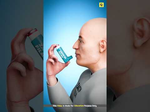 How An Inhaler Works ( 3D Animation ) #shortvideo #facts #3danimation