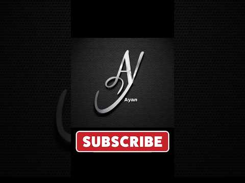 My first art $ Logo name AYAN 😱 comment your names 👁️#shorts #video #tiktok #logo #name