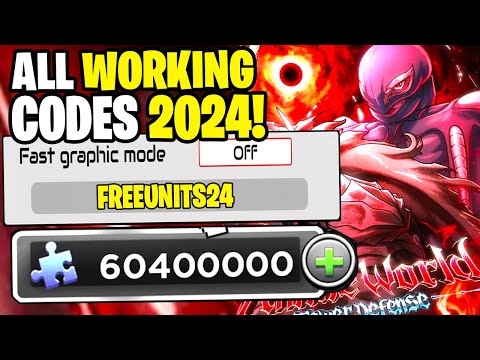 *NEW* ALL WORKING CODES FOR ANIME WORLD TOWER DEFENSE 2024! ROBLOX ANIME WORLD TOWER DEFENSE CODES