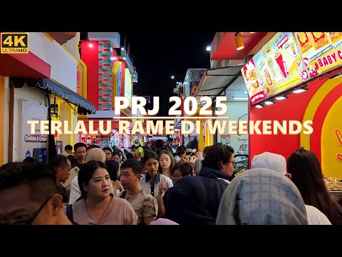Night walking around PRJ 2025❗Pekan Raya Jakarta Fair @JIEXPO Kemayoran at weekends Minggu Malam