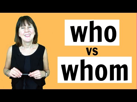 WHO vs WHOM | What's the difference? | English Grammar Lesson