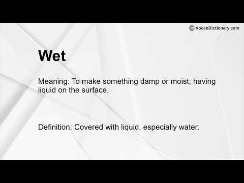 Wet Meaning