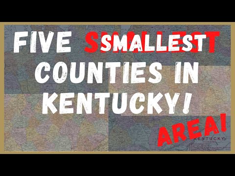Five Smallest Counties in Kentucky - Area