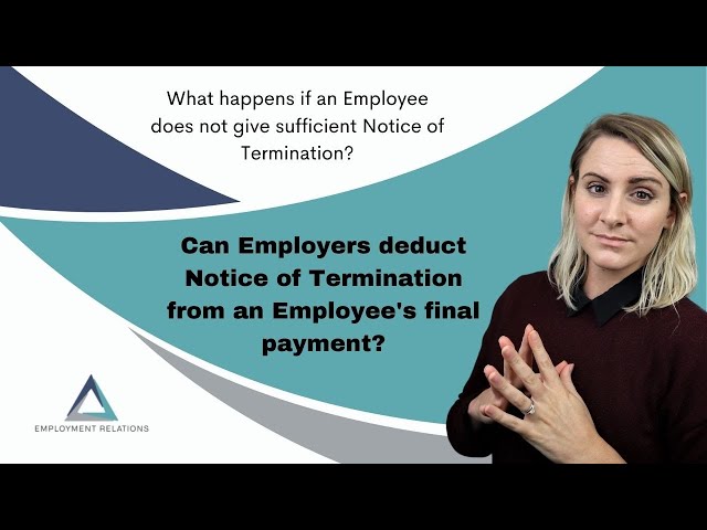 Understanding Deductions from Final Pay for Insufficient Notice of ...