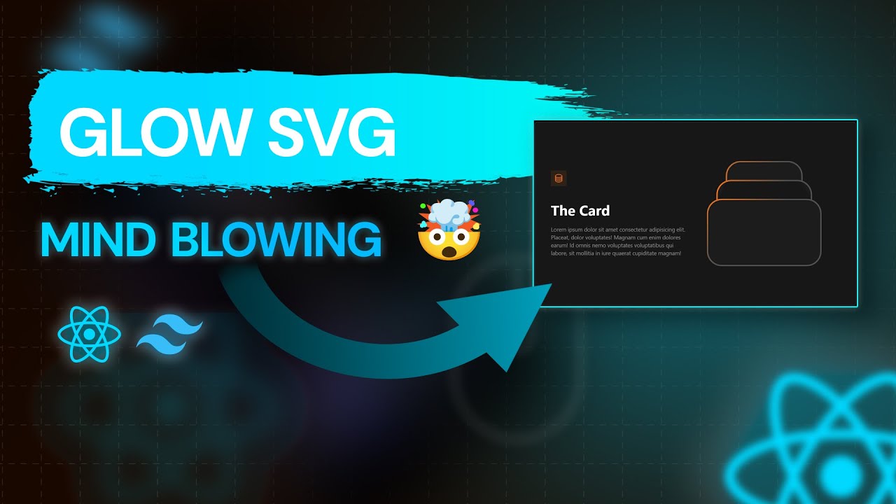 🔥SVG glow effect on mouse hover in react | Cyber Junk 🖱️