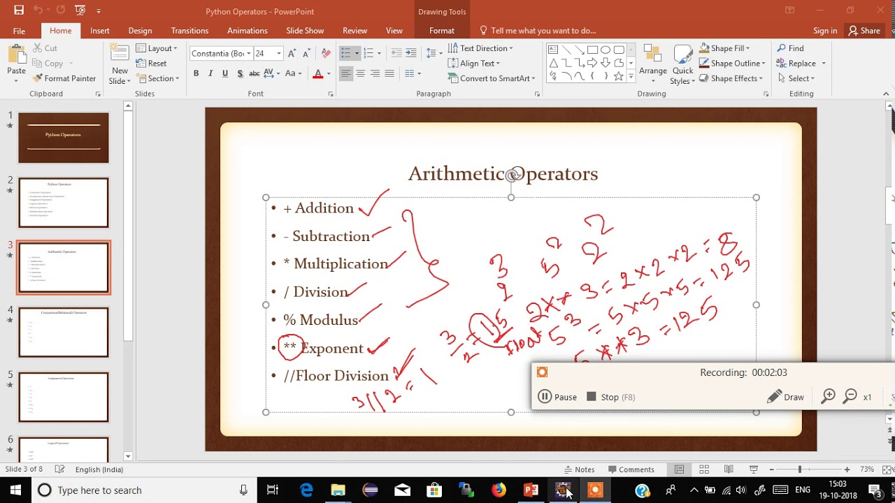 1 arithmetic operators basic examples