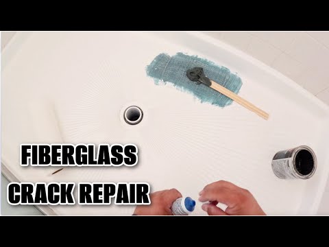 DIY Fiberglass Shower Pan Crack Repair: Foam Injection & Bondo Glass