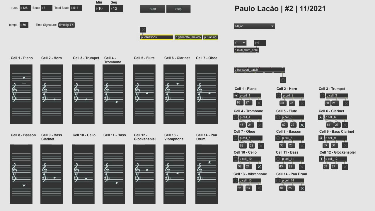 MAX/MSP | Generative Algorithmic Music  | #2 | 