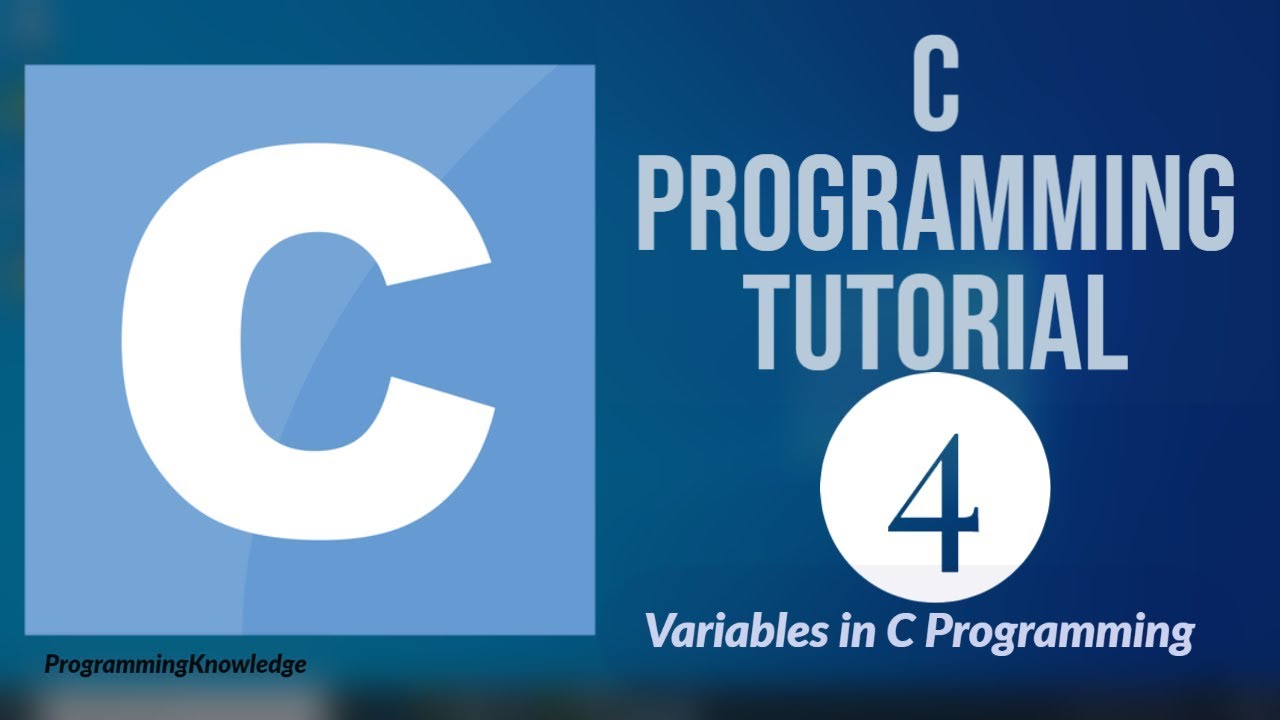 C Programming Tutorial for Beginners 4 -  Variables in C Programming