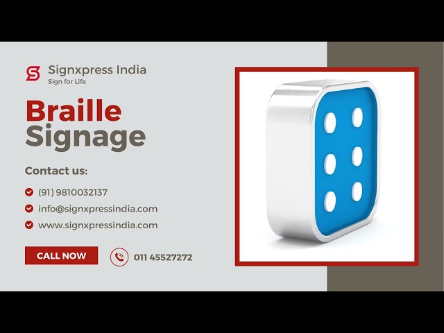 Braille Signage - Lift / ATM /General Braille Labels - 114 Manufacturer ...