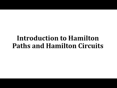 Introduction to Hamilton Paths and Hamilton Circuits | Math Help from ...