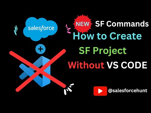 How to Create SF Project Without VS Code Using SF Commands? | @SalesforceHunt | #sfdx | #sf