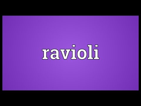 Ravioli Meaning
