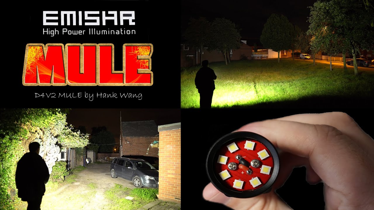 [4K Review] EMISAR D4V2 Mule Review - 18650 Flashlights ...