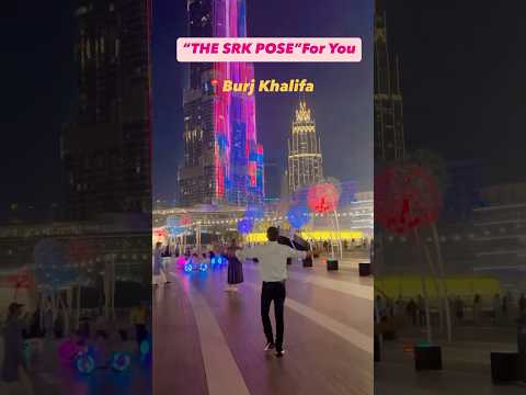 SRK Signature Pose at Burjkhalifa #srk #burjkhalifa #viral #bollywood #uae #sukesh