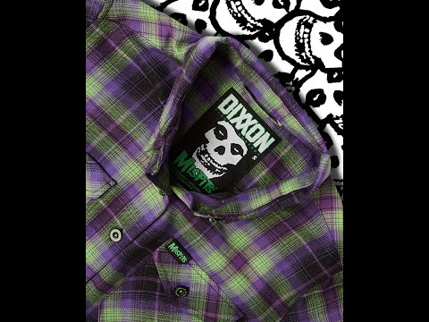 Unboxing Misfits Dixxon Flannel Shirt & Misfits ReAction Carry Case with Neon Green Fiend Figure