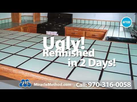 Miracle Method Boulder / Fort Collins - Ugly to Beautiful Countertops - 15sec