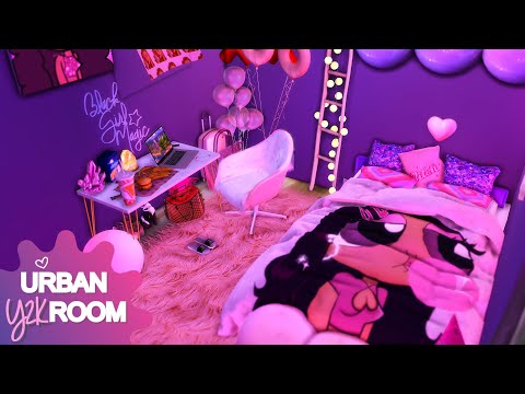 URBAN Y2K ROOM 440MB+ | URBAN FURNITURE + CLUTTER CC DOWNLOAD | THE SIMS 4