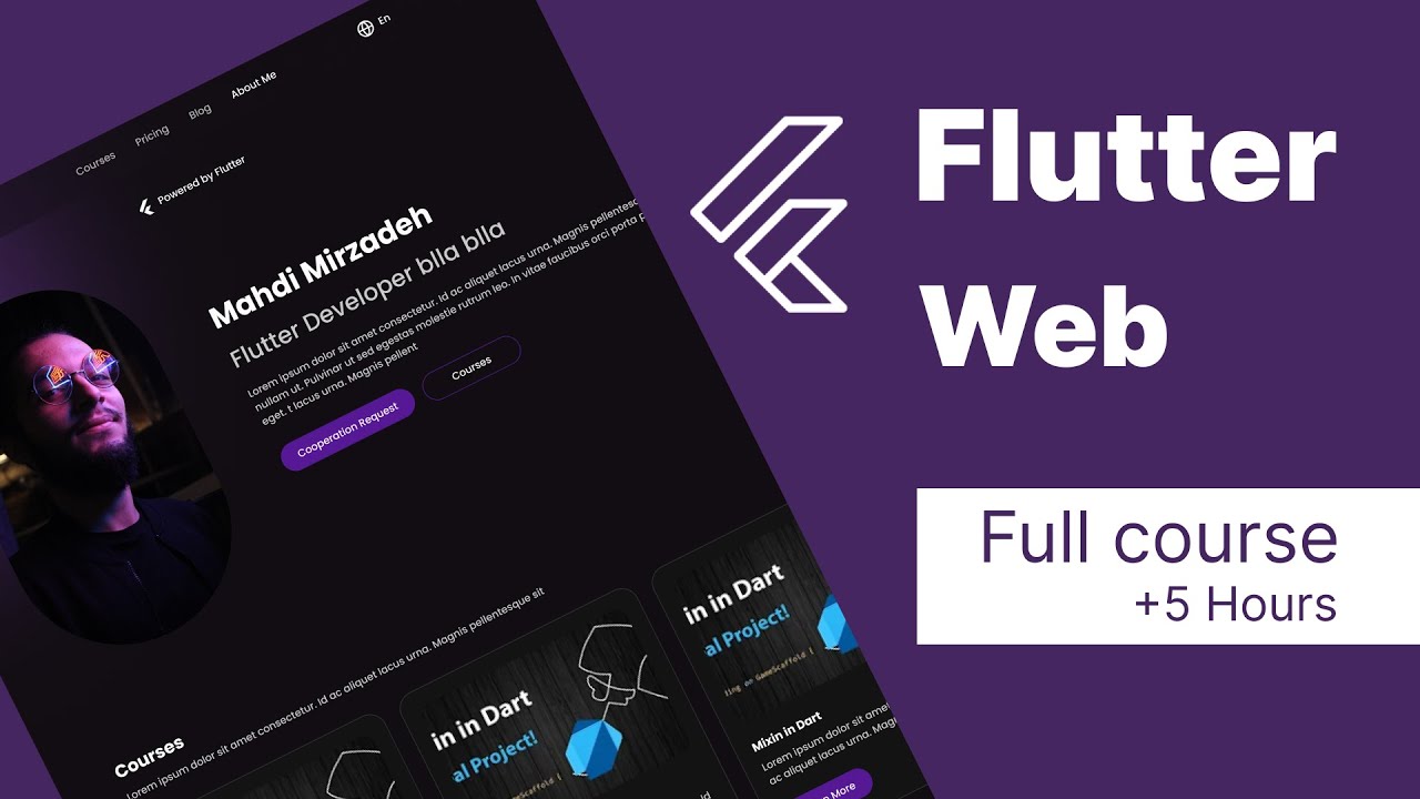 Flutter Web Full Course – Build Your Portfolio Website Step by Step!