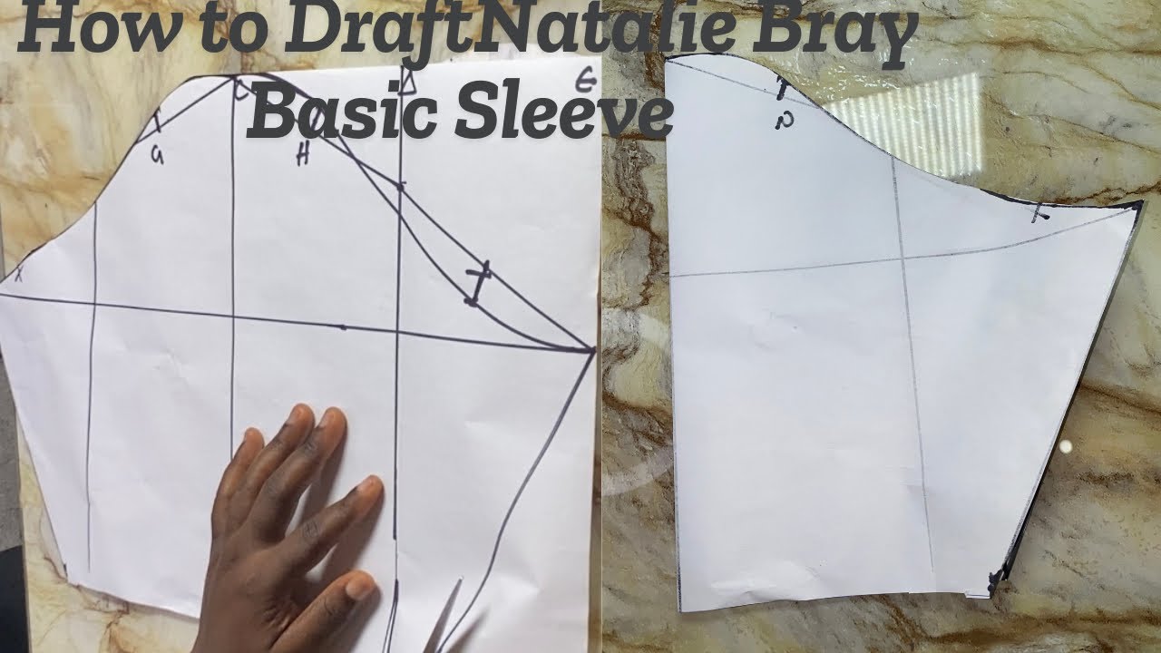 How to Cut a Basic Sleeve //Natalie Bray Basic Sleeve //Pattern Drafting