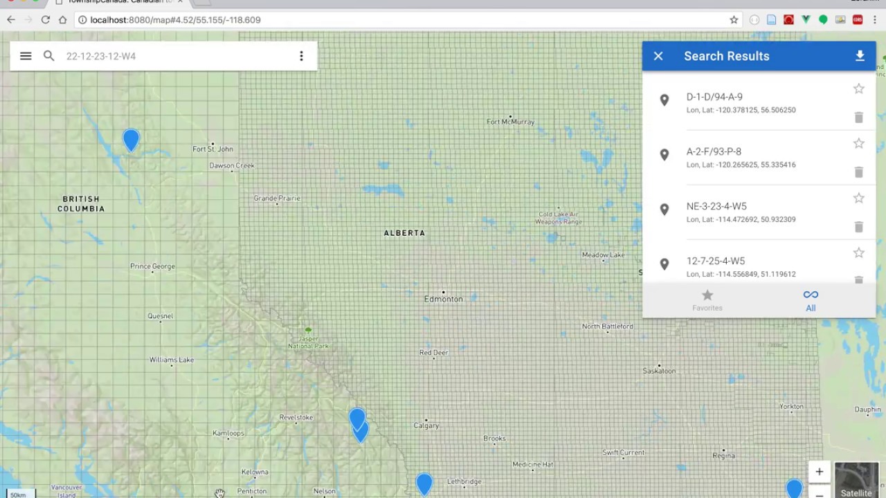 TownshipCanada: Canadian township grid system
