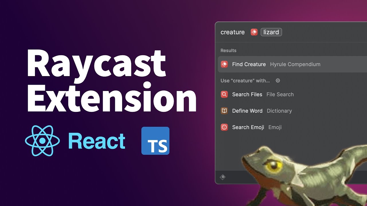 Create a Raycast Extension with React & Typescript