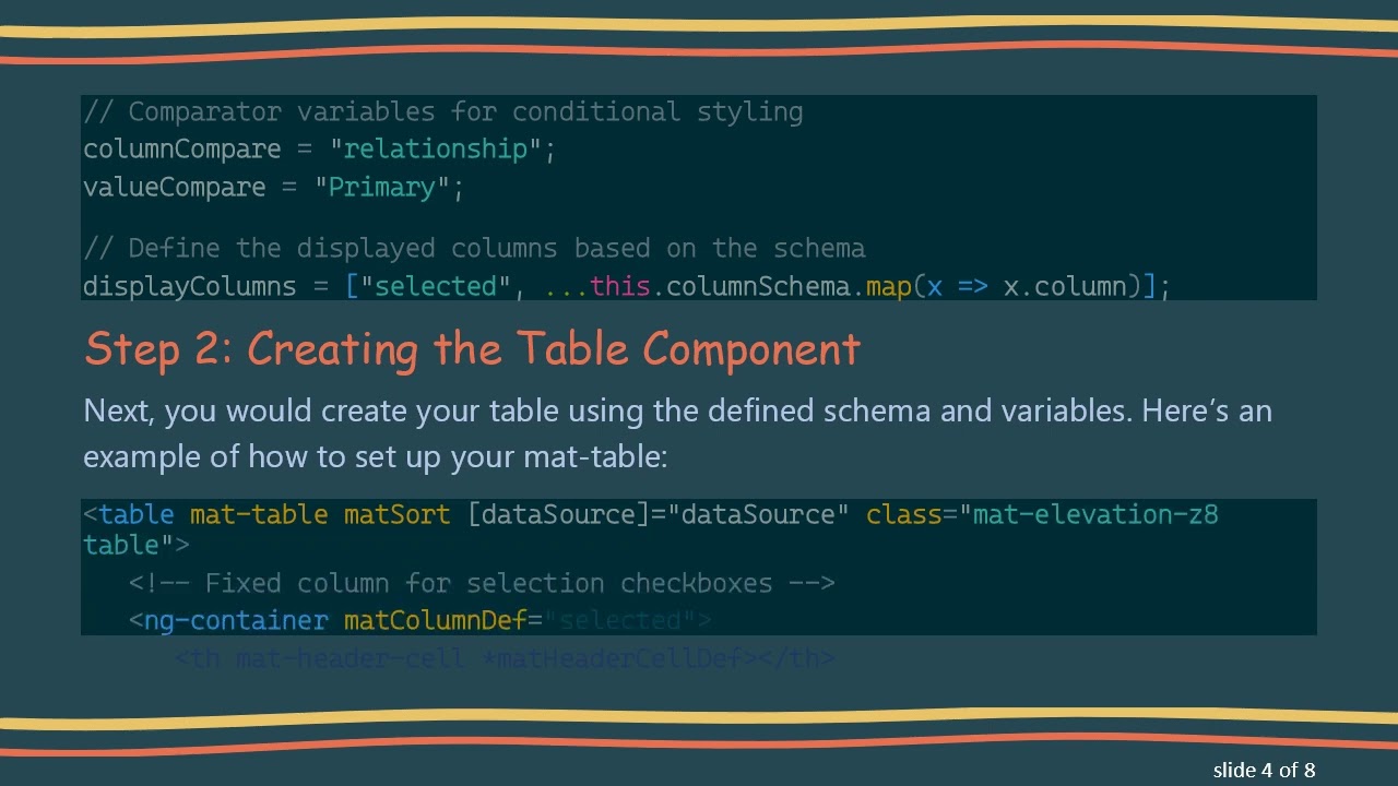 How to Create a Reusable Angular Material mat-table Component