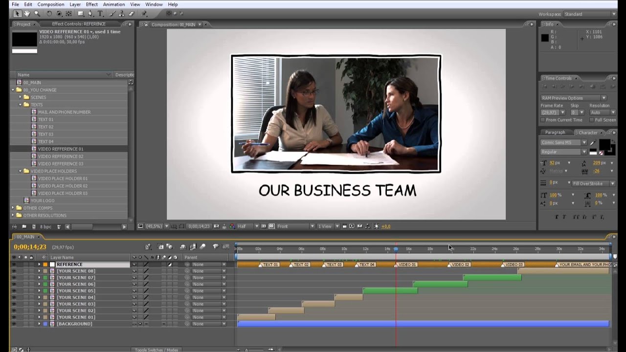MINI EXPLAINER after effects TEMPLATE TUTORIAL