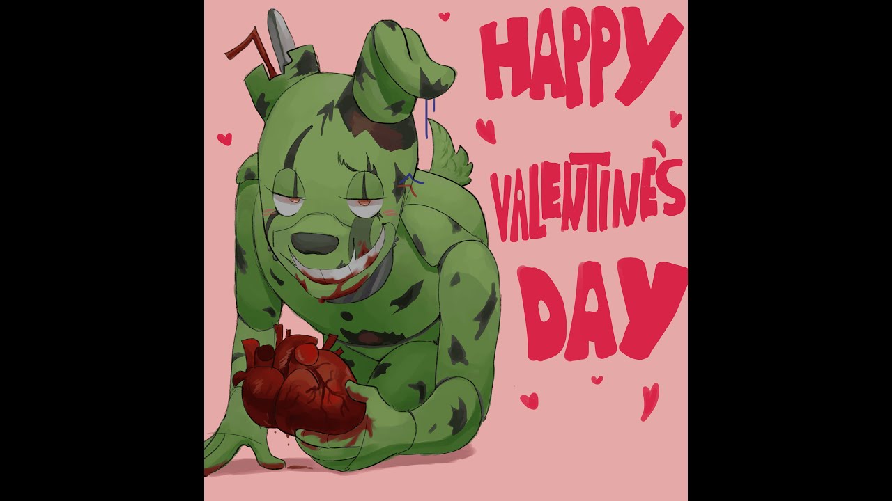 [FNAF] Springtrap Valentine's Day Speedpaint