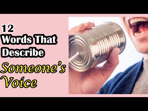 12 Words That Describe Someone's Voice || English Vocabulary Lesson || VocabGram