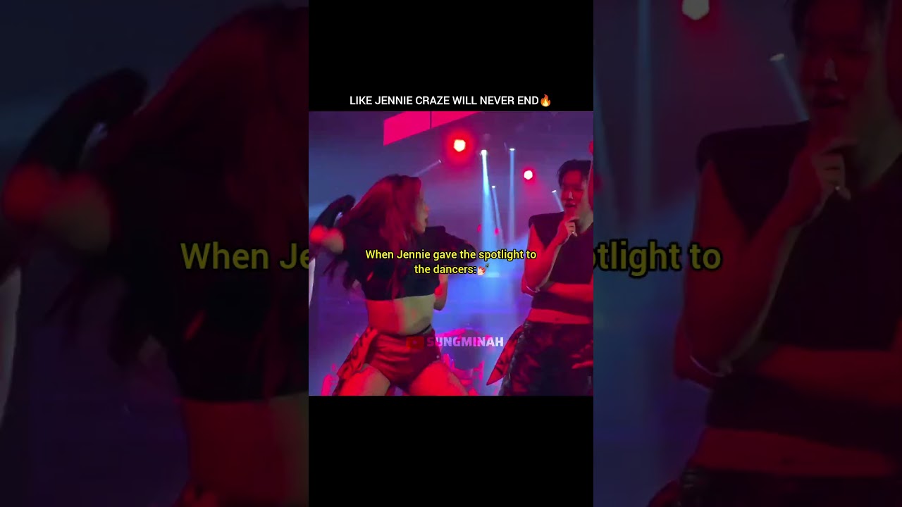 When Jennie gave the spotlight to dancers💅🏻 #trending #viral #youtube #viralvideo #foryou #short