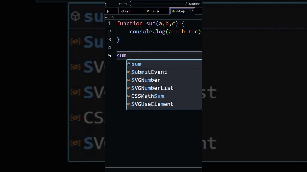 Adding three numbers using function in Javascript#trending  #coding#programming #webdevelopment