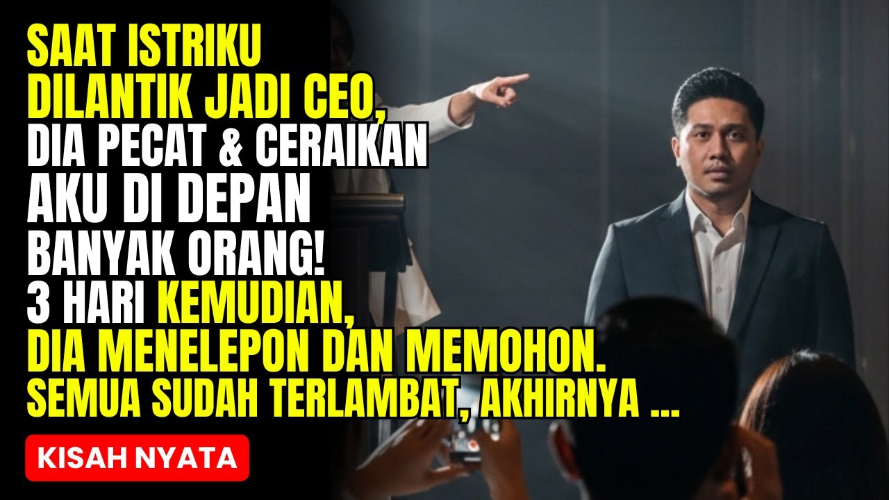 ISTRI NAIK JADI CEO, AKU DIPECAT DAN DICERAIKAN DI DEPAN PUBLIK! BALASANKU MEMBUAT MEREKA TERDIAM