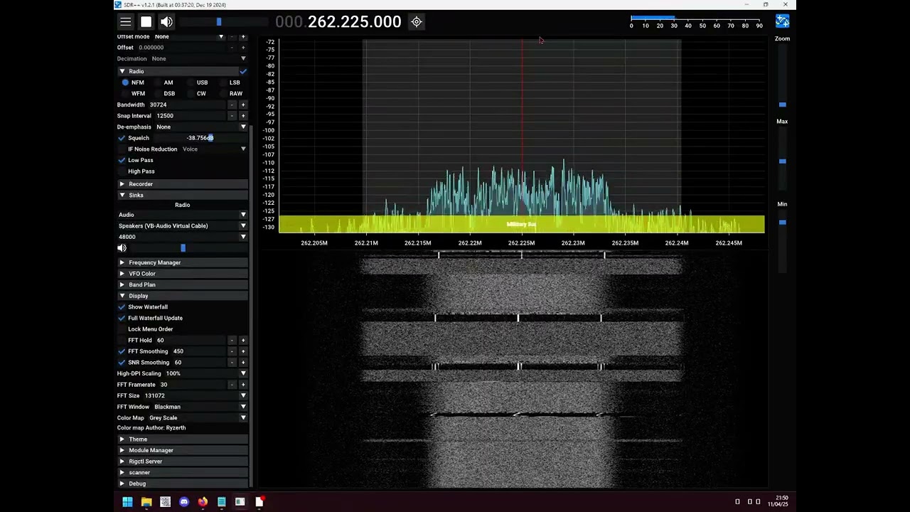 DN: KY57/58 encryption modes on UHF Milsat