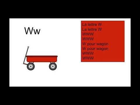 La Lettre W : The Letter W in French: French Kinder TV