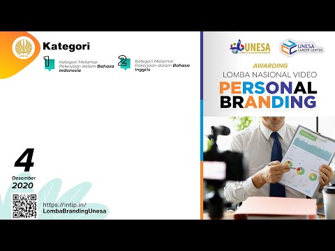 Awarding Lomba Nasional Video Personal Branding Kategori Melamar Pekerjaan dalam Bahasa Indonesia