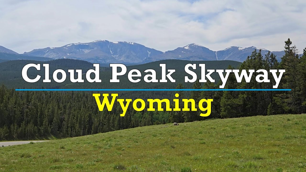 Driving CLOUD PEAK SKYWAY Scenic Byway Wyoming | Bighorn National Forest | Bighorn Mountains Wyoming