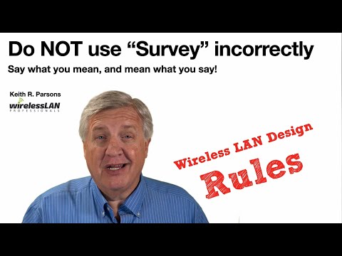 Do Not Use the term "Survey" Incorrectly