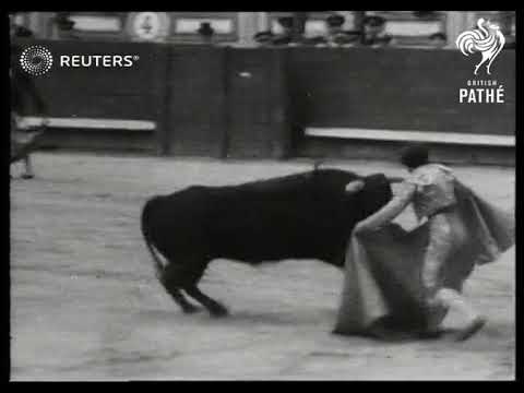 Female bull fighter in Madrid (1936)